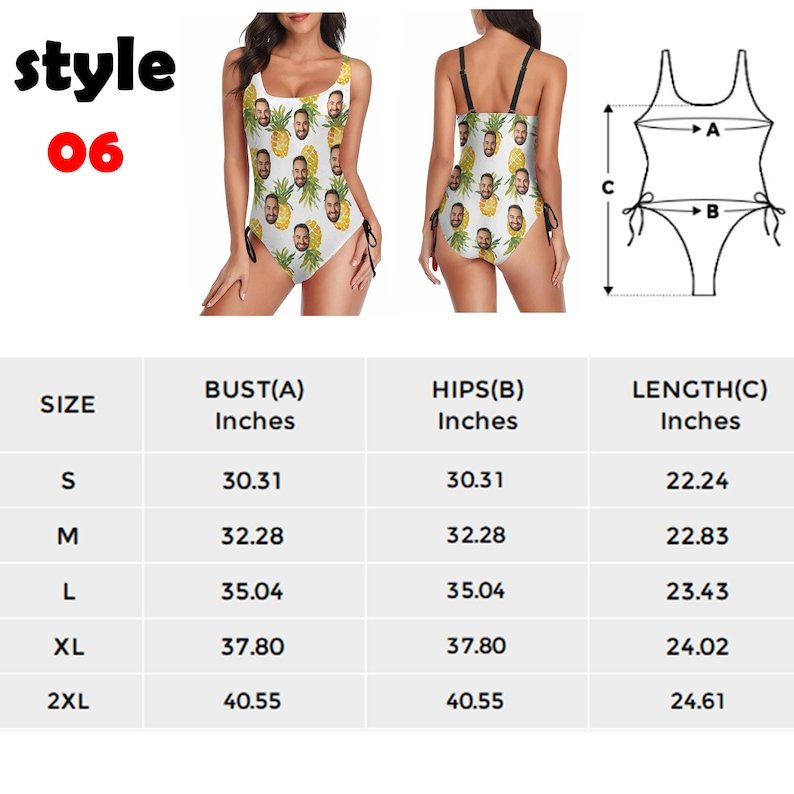 Bikini - Personalized Women's Swimsuit With Funny Faces And Patterns ...