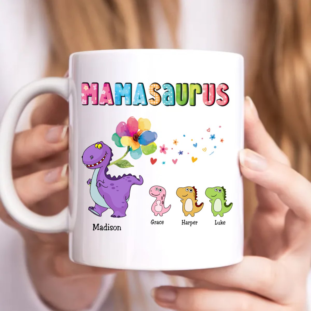 Family - Mamasaurus - Personalized Mug – Makezbright Gifts