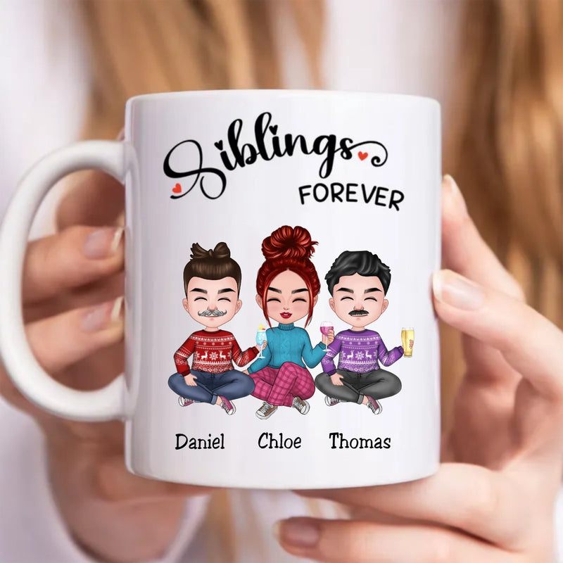 Siblings Forever - Personalized Mug (SA) | Makezbright